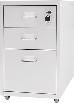 Amazon.com: MIOCASA 5 Drawer Metal File Cabinet Mobile Underdesk Chest ...