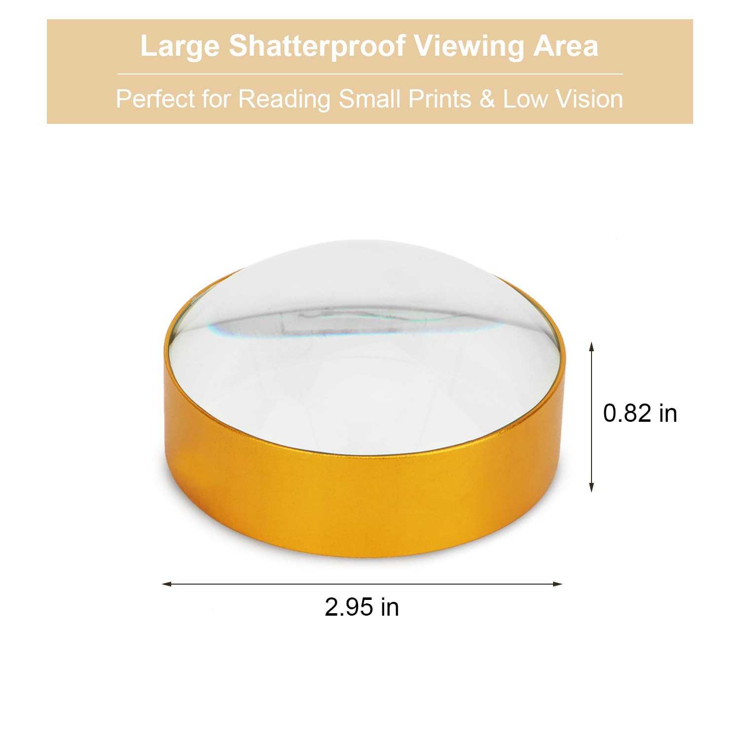 Snapklik.com : Reading Magnifier Loupe 4X Crystal Magnifying Glass Dome ...