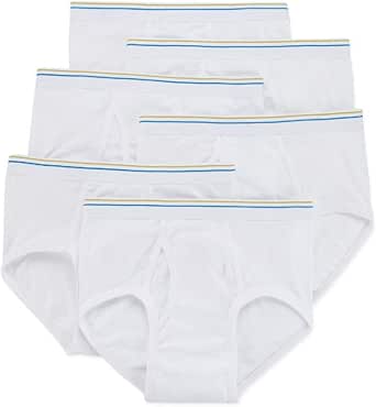 Stafford 6 Pair Blended Cotton Full-Cut Briefs (XX-Large) White at ...