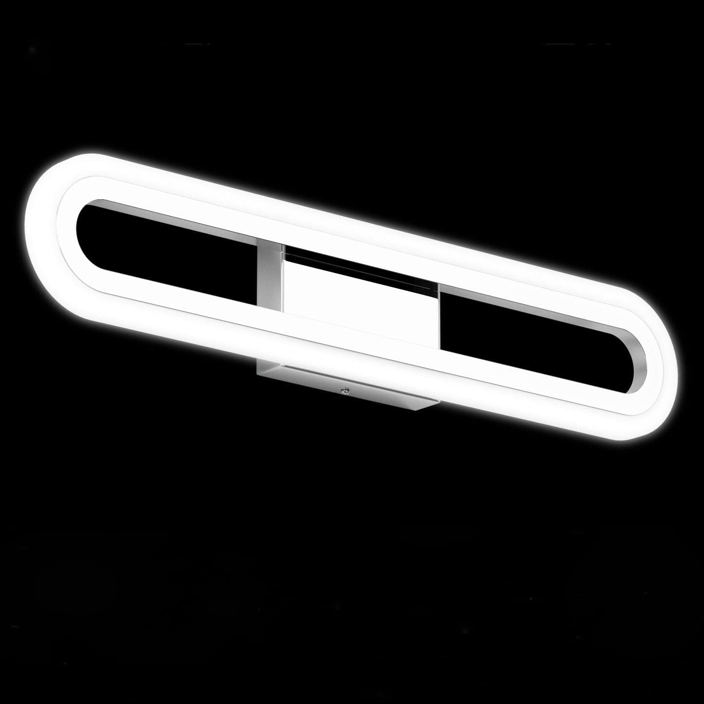 Tipace LED Bathroom Vanity Lighting Fixtures 23.62inch Modern Chrome ...