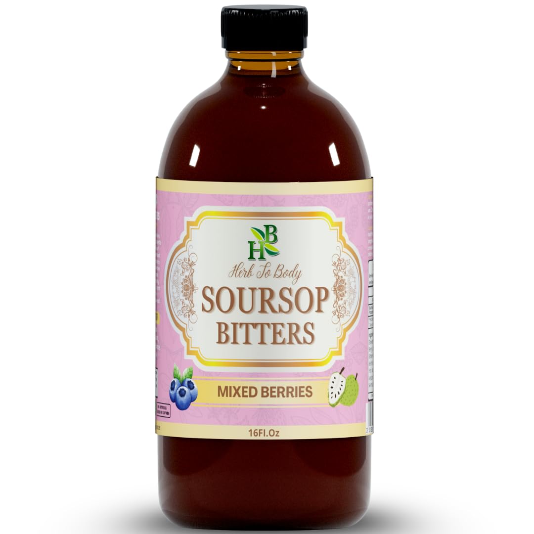 Herb To Body Soursop Bitter Líquido com Frutas Vermelhas Mistas ...