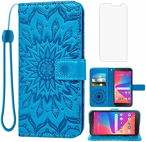 Amazon.com: Asuwish Phone Case for Tracfone BLU View 2 B130DL Wallet ...