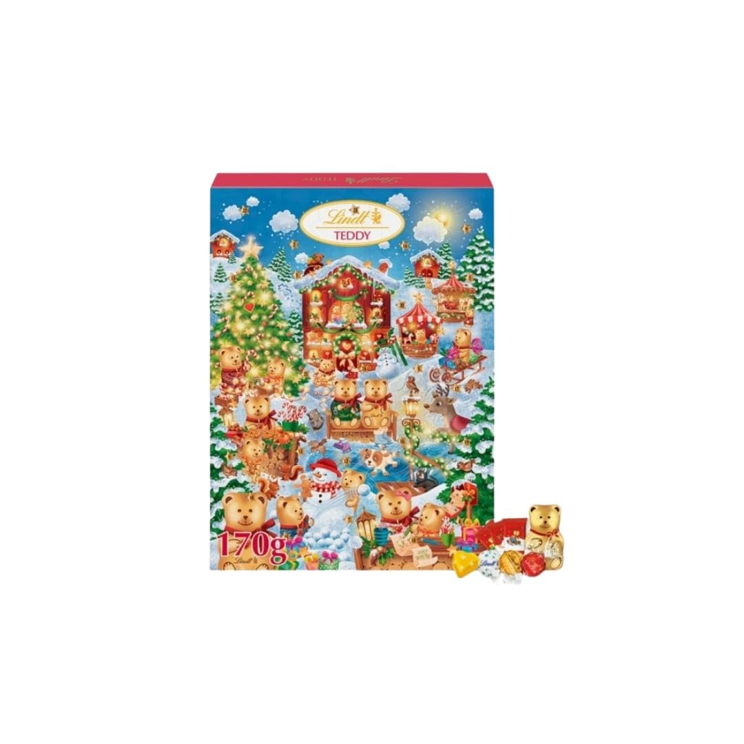 Lindts Gold Teddy Advent Calendar 170g with a Thank You Sticker ...