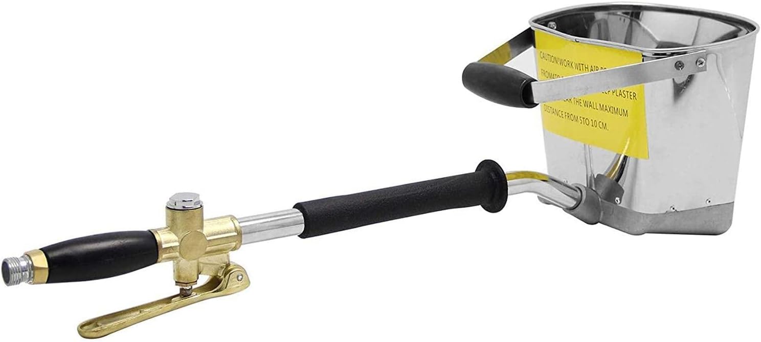 Wall Mortar Gun,Stucco Shovel Hopper Ladle Cement Spray Gun Stucco ...