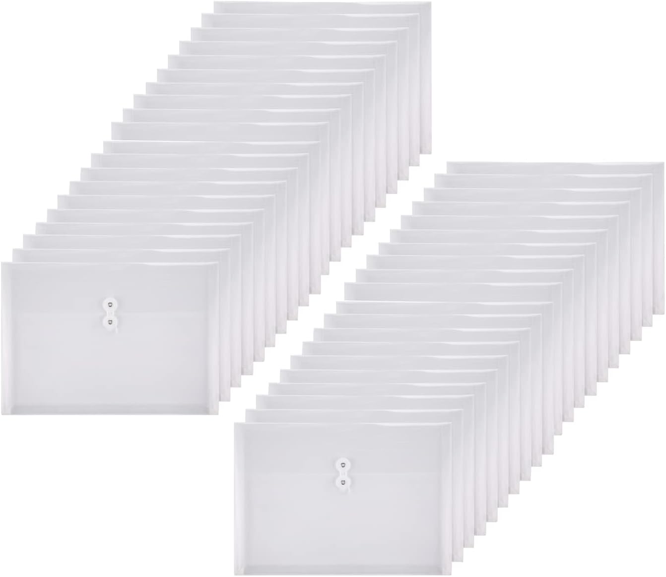 Amazon.com : YESSART Clear String Closures Poly Envelopes Side Opening ...