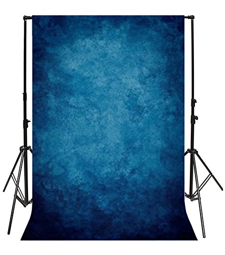 Yeele 8x10ft Vintage Dark Blue Photography Backdrop Solid Blurry ...