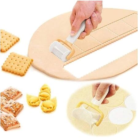 Amazon.com: 3Pcs/Set Rolling Cookie Cutter Cutter Pastry Cutter ...