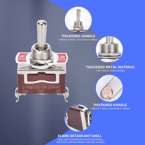 Snapklik.com : CNAODUN Waterproof Toggle Switch ON-Off-ON 30A 12VDC/15A ...