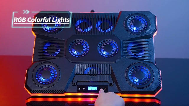 Watch ChillCore 11 Fans RGB Lights Laptop Cooler A21 Version 1.0 on ...