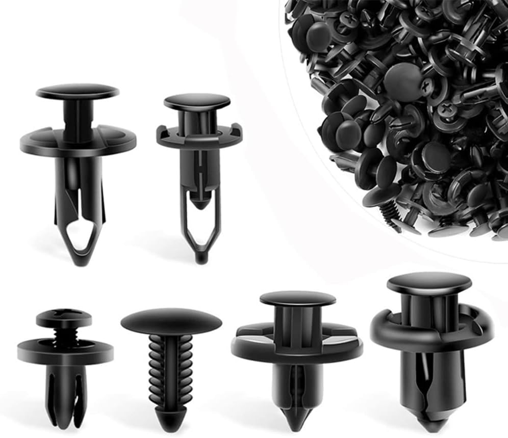 ECVV 200PCS Car Retainer Clips, Universal Plastic Fender Clips, 6mm 7mm ...