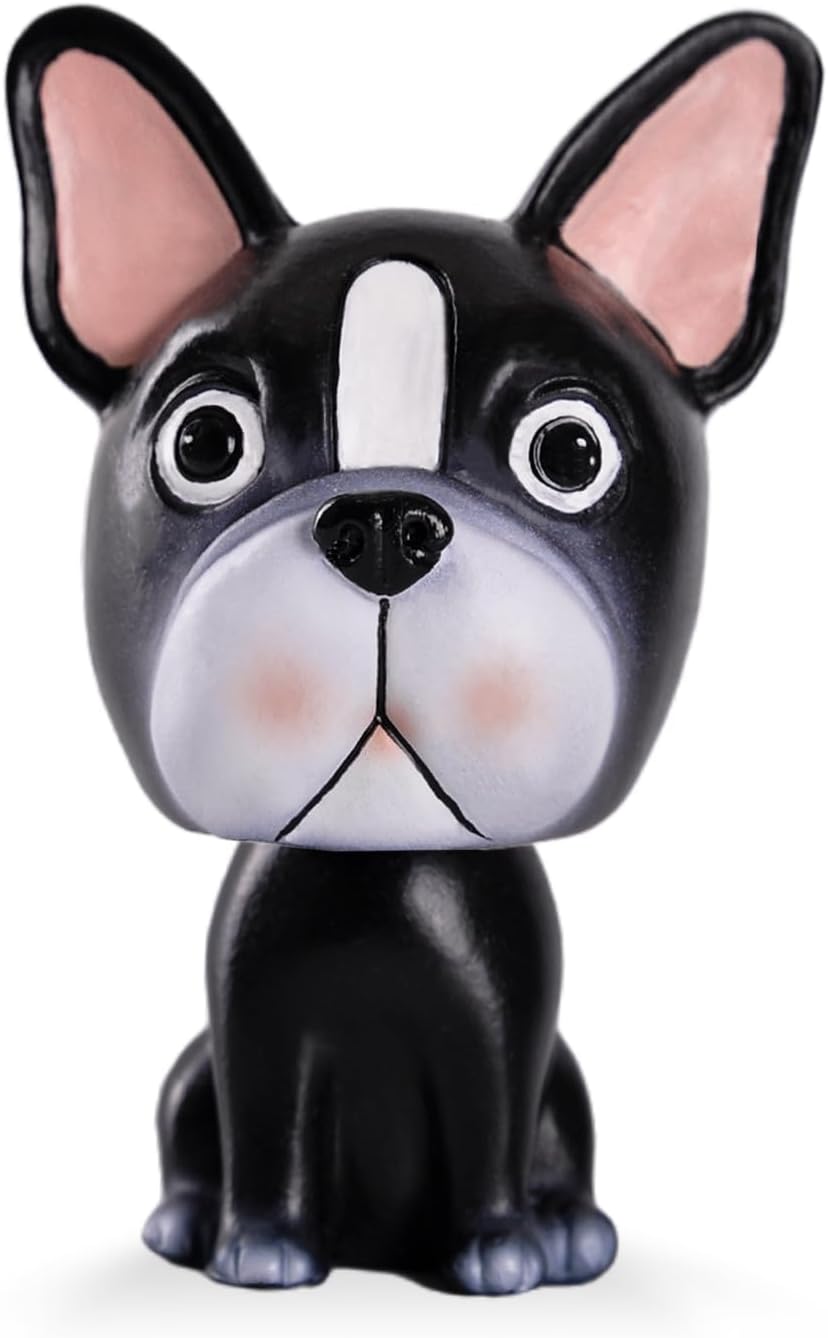 Amazon.com: gofidin Resin Nodding Dog,Funny Shaking Head Pug Toys,Cute ...
