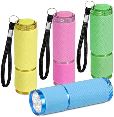 LANZHANFEI 4 Pack Small Torch, Mini Torches Super Bright with 9 LEDs ...