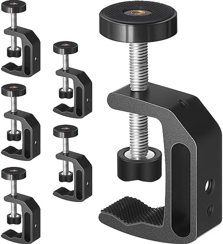 Amazon.com : iBOLT 25mm (1 inch) Metal C-Clamp mount - for tables ...
