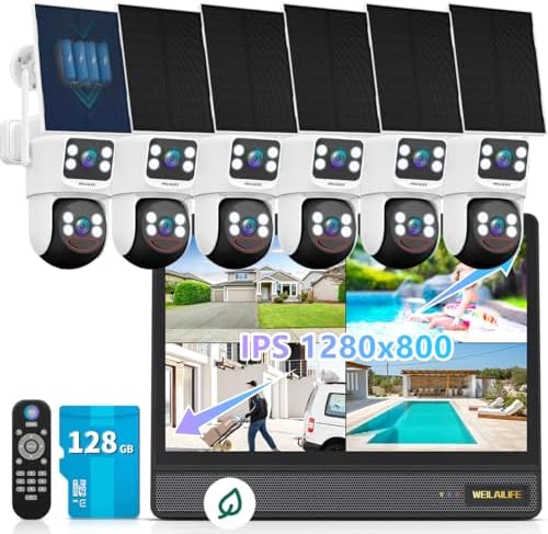 Amazon.com : WEILAILIFE 【All-in-One Security System】 4MP Security ...