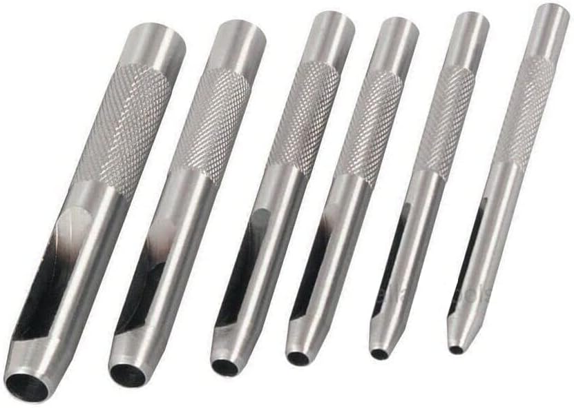Amazon.com: ARC-POWER 6pc Hollow Hole Punch Leather Plastic Cutter ...
