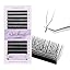 Natuhana 3D UU Wimpern Extensions U-förmiges 0.07mm C/D Curl Volumen ...