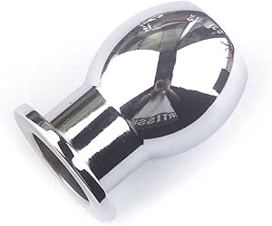 Metal Smooth Hollow Anal Plug with Flared Base Wearable Butt Plug Toy ...