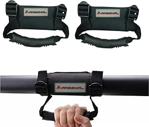 Amazon.com: Arsenal UTV ATV Grab Handle Hand Holds Black 1.75" to 2 ...