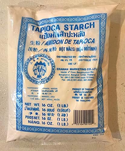 Amazon.com: Erawan Tapioca Starch 16 oz 西米粉 (12 packs) : Grocery ...