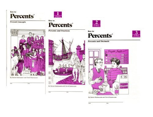 Key to Percents - Books 1 - 3 by Steven Rasmussen (1993-12-03): KEY ...