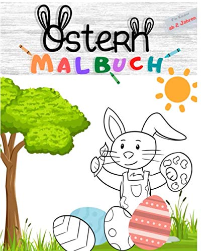 Ostern Malbuch für Kinder ab 2 Jahren: 33 Illustrationen (German ...