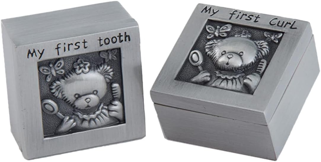 Amazon.com: Toddmomy Baby Keepsake Box Storage Boxes Decorative Tooth ...