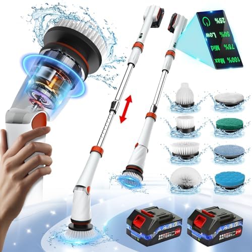 Amazon.com: BEI & HONG Electric Spin Scrubber,1000RPM Cordless Shower ...
