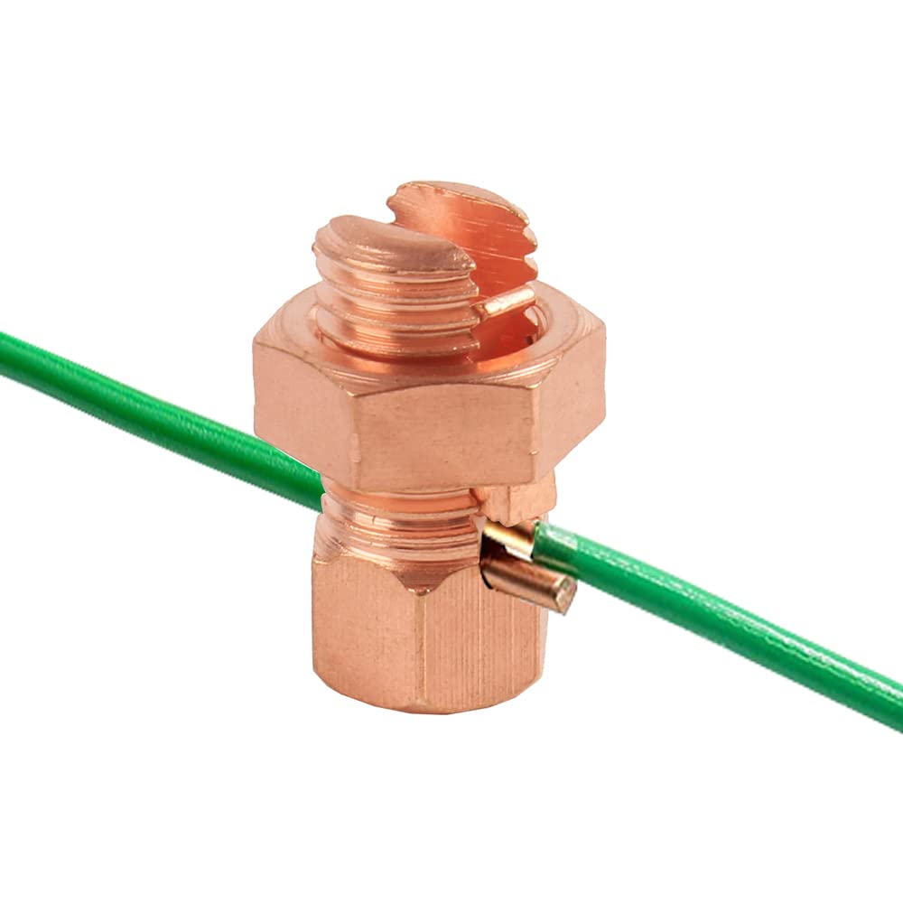 Snapklik.com : 6PCS Split Bolt Connector Copper Grounding Clamps For ...