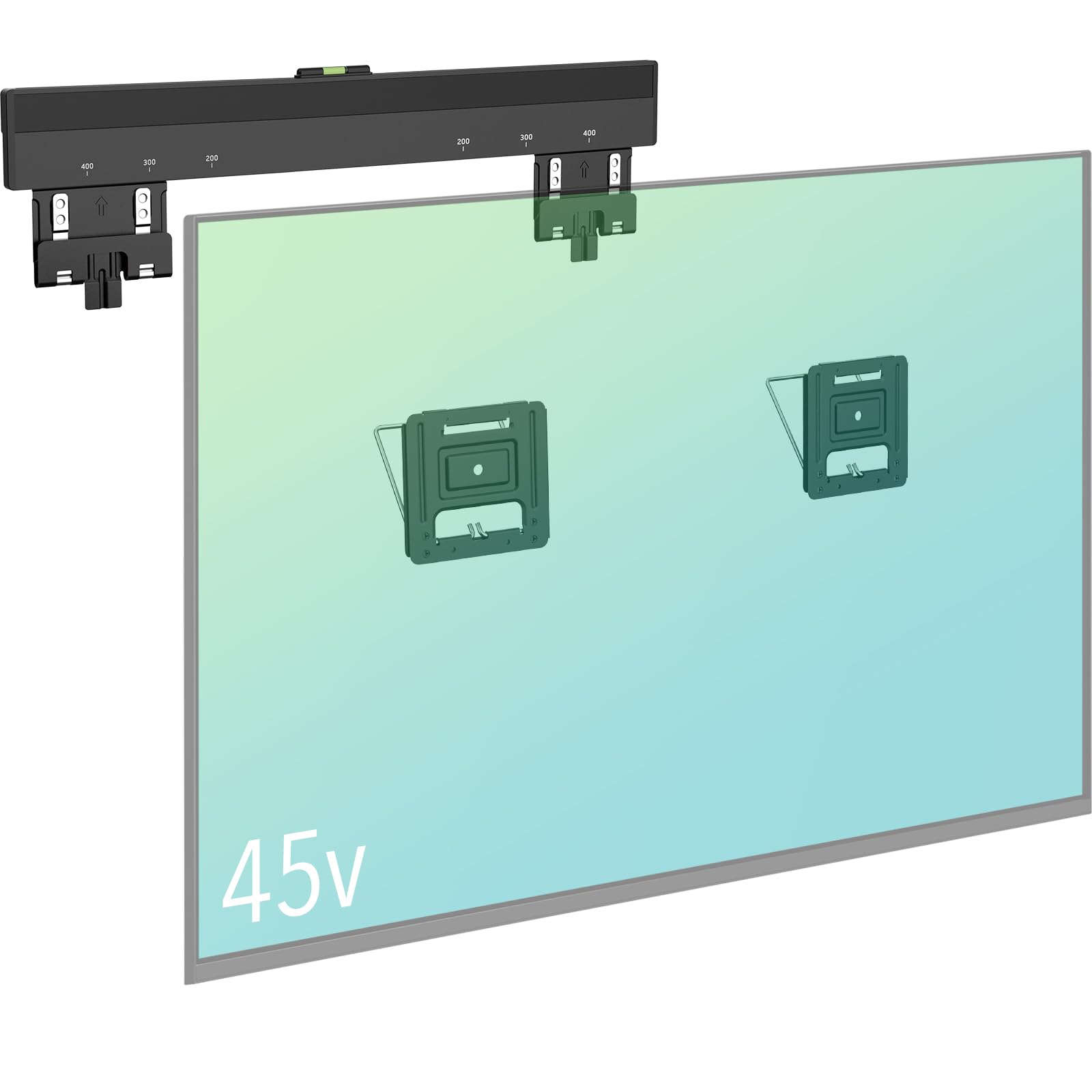 Amazon | イーサプライ 壁掛けテレビ金具 超薄型 壁から1cm 32-65インチ程度 耐荷重50kg 固定式 水準器付き VESA400mmまで EEX-TVKA028 | イー ...