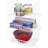 Whitmor 6450-1589-6 Wire Stackable Basket, White : Amazon.ca: Home