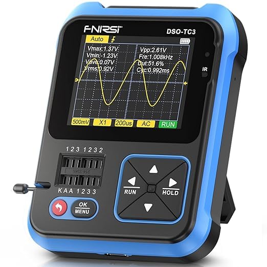 Yellow Tommy 3-in-1 Handheld Oscilloscope & DDS Signal Generator ...