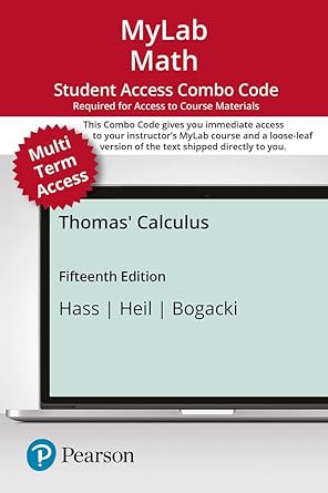 Amazon.com: Thomas' Calculus - MyLab Math with Pearson eText + Print ...
