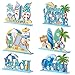 Amazon.com: 6 Pcs Summer Beach Table Decorations Signs Beach Gnomes ...