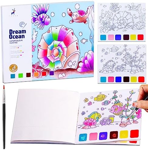 Amazon.com: YXOTJHS Paint with Water Books, Watercolor Coloring Books ...