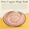Buy The Himalayan River Traditional Copper Aarti Plate - OM Symbo 7 Inch Copper Puja Plate - OM ...