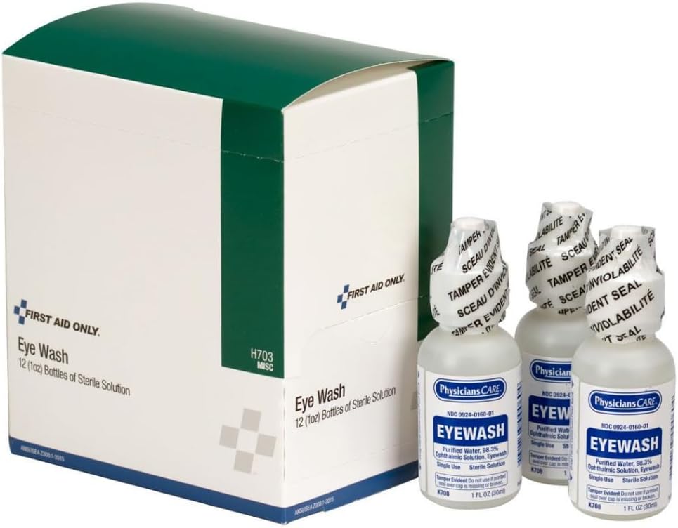 Amazon.com: First Aid Only PhysiciansCare Eye Wash Solution, Sterile ...