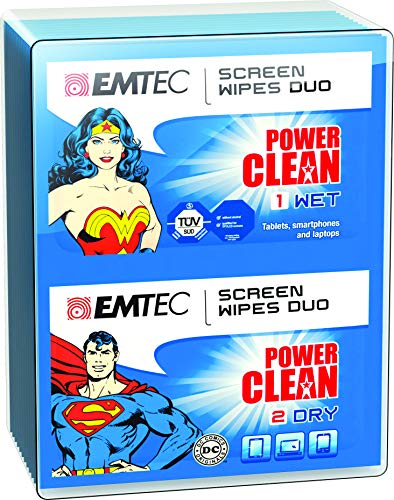 Snapklik.com : EMTEC Power Clean Wet And Dry Wipes Duo
