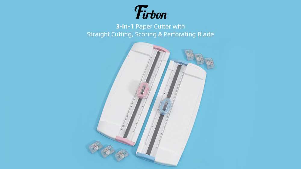Craft Paper Trimmer Firbon 3-in-1 Paper Cutter - A5 Size Trimmer With ...