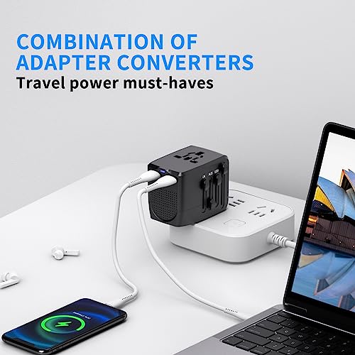 Snapklik.com : 2000W Travel Voltage Converter, Universal Travel Adapter ...