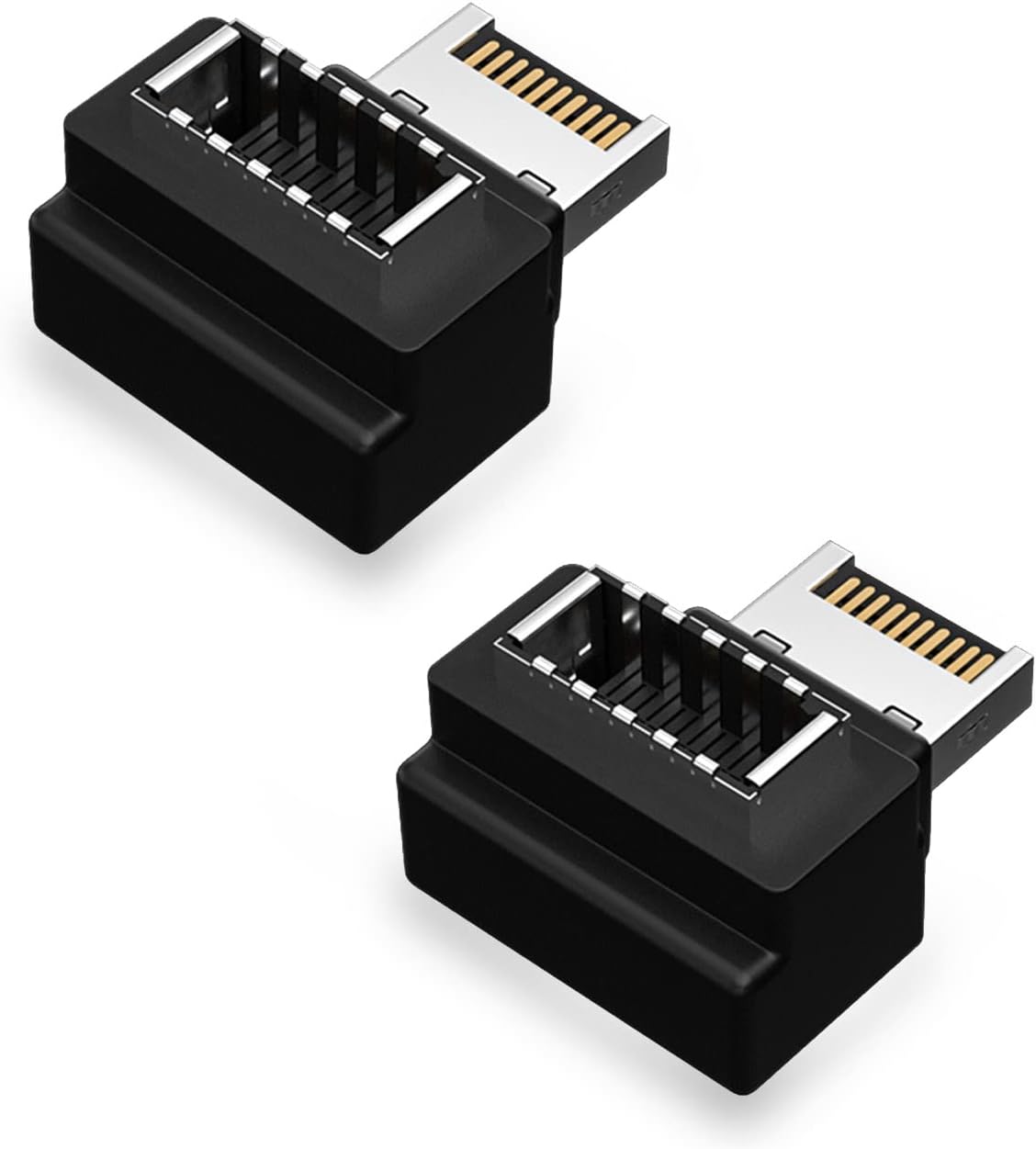 XMSJSIY 90 Degree USB 3.1 Type E Adapter, USB 3.1 Type-E Male to Type-E ...