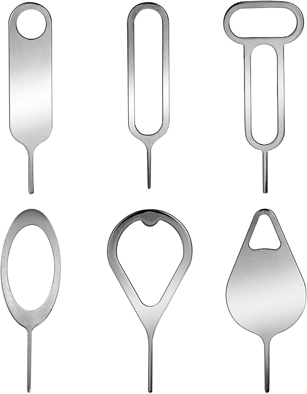 Qiuyan 6pcs SIM Card Removal Tool Card Tray Eject Pins Needle Opener ...