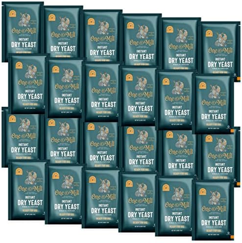 Amazon.com: One in a Mill Instant Dry Yeast Packets | Fast Acting Self ...