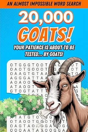 An Almost Imposible Word Search! 20000 GOATS: Your Patience Is About To ...