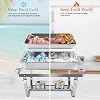 Snowtaros 9L Chafing Dish Buffet Set, Stainless Steel Food Warmer Set ...