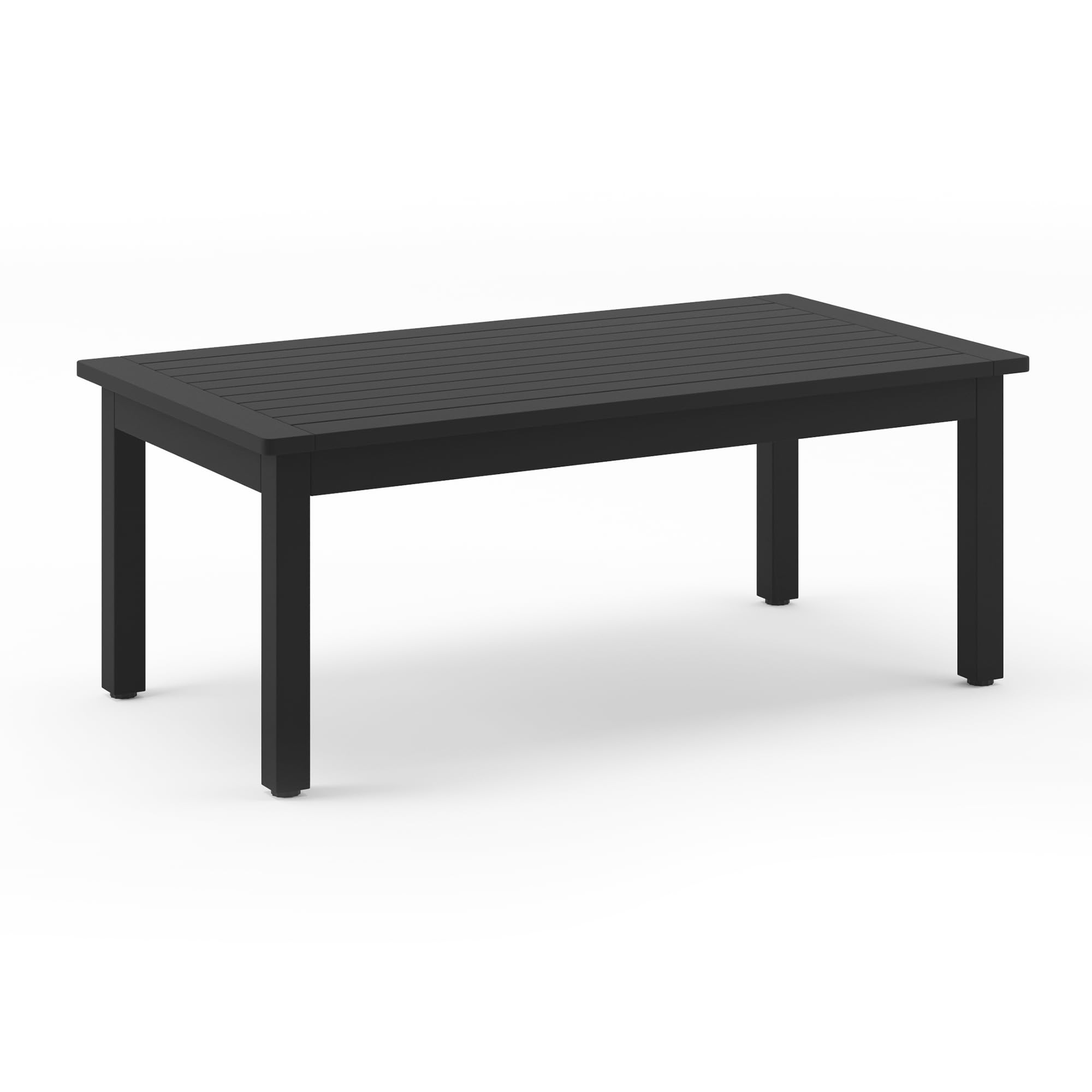 Amazon.com : LUE BONA Outdoor Coffee Table, HDPS Black Patio Coffee ...