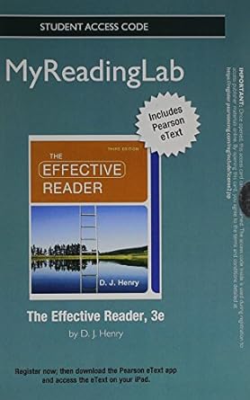 NEW MyLab Reading with Pearson eText - Standalone Access Card - for The ...