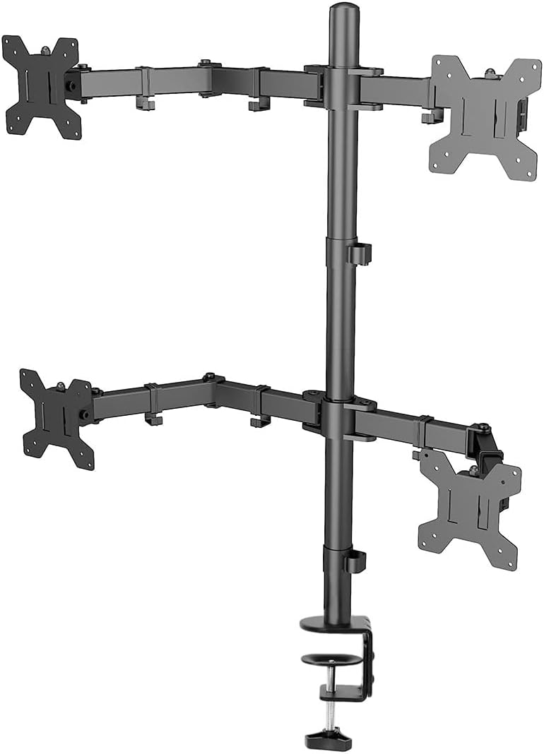 Jin Office Four Monitor Stand with 13-32" Support| 8 kg Weight Cap. Per ...