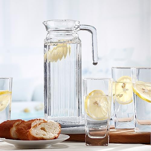 Buy SYANKA Premium Water and Juice Glasses Set of 6 and Jug Set Combo ...