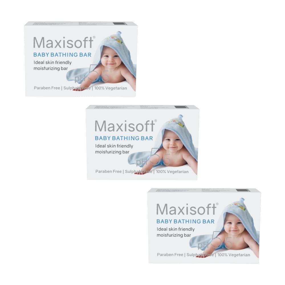 Maxisoft Baby Bathing Soap for Kids | With Aloe Vera, Almond Oil, Olive ...