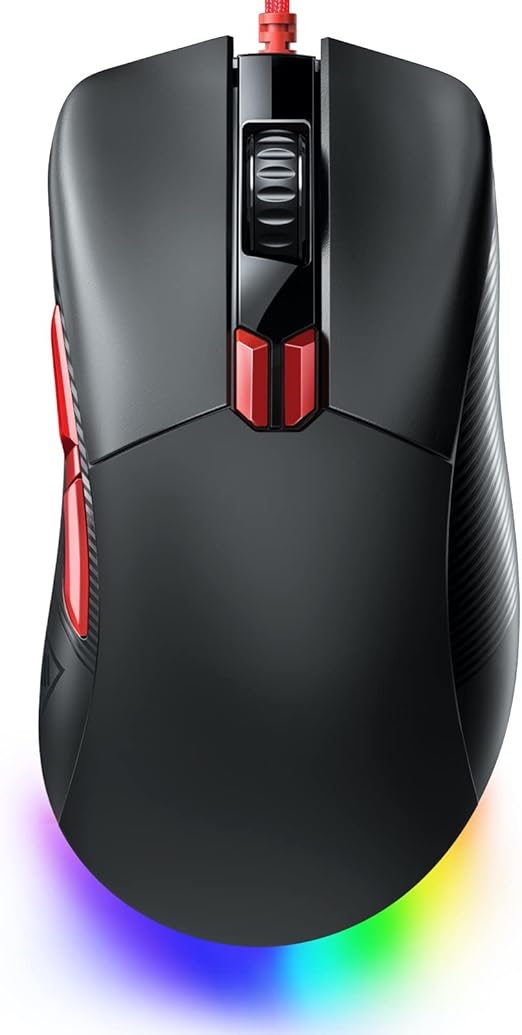 Amazon.com: EKSA Gaming Mouse, 16000 DPI Optical Sensor, 8 Programmable ...